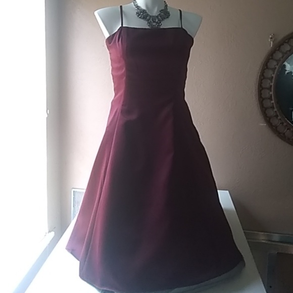 Dresses | Dress Beautiful Maroon Princess Seams Dress | Poshmark